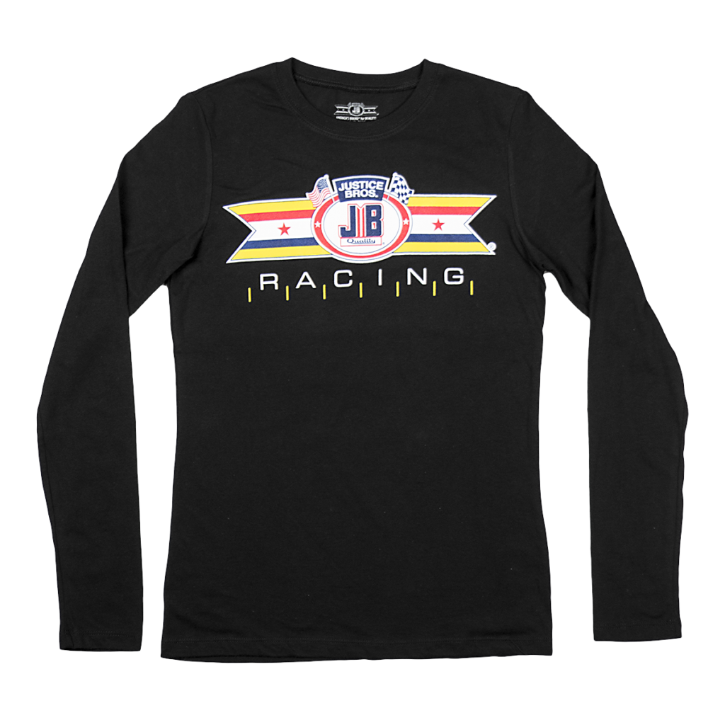 Justice Brothers Racing Ladies Long Sleeve - Justice Brothers